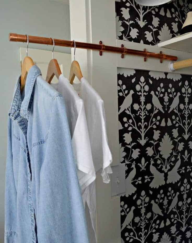 Make a DIY Sliding Clothes Rod for a Bedroom Closet | Chatfield Court
