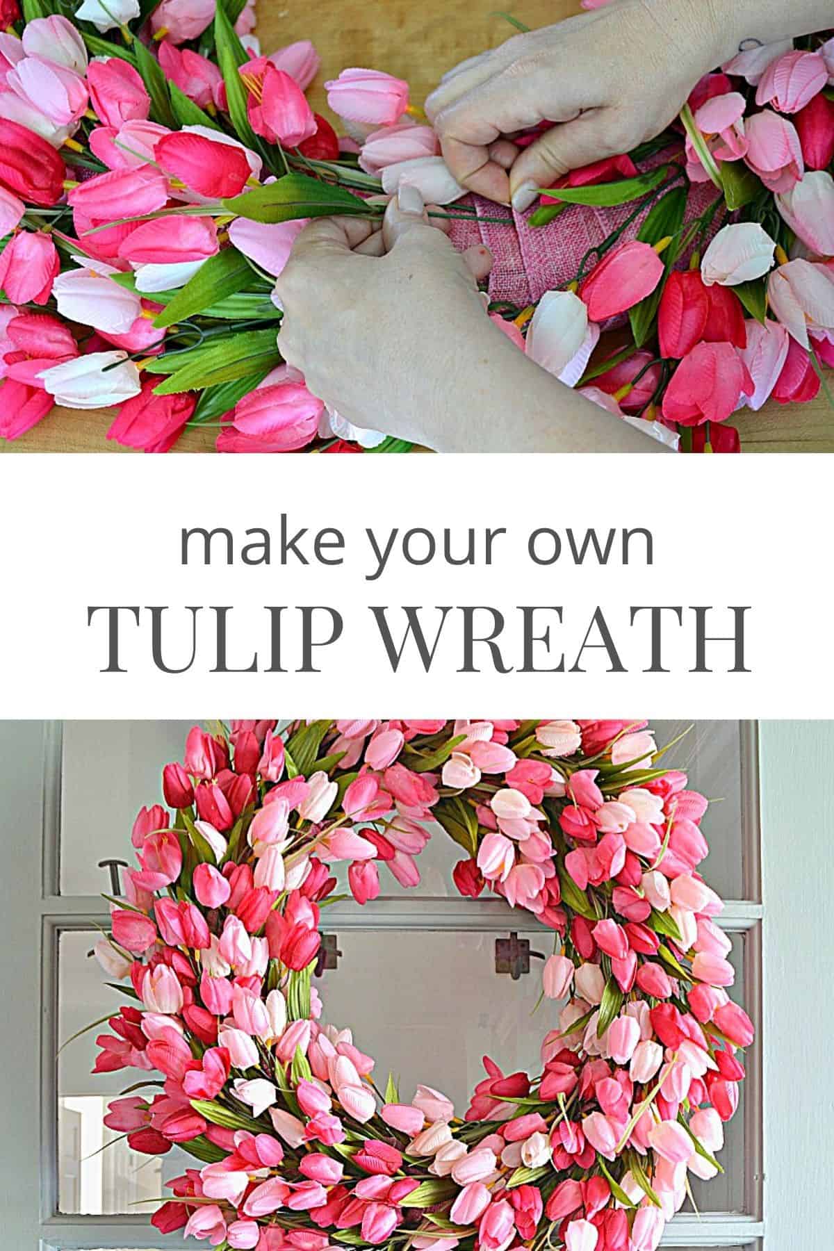 An Easy Tulip Wreath DIY | Chatfield Court