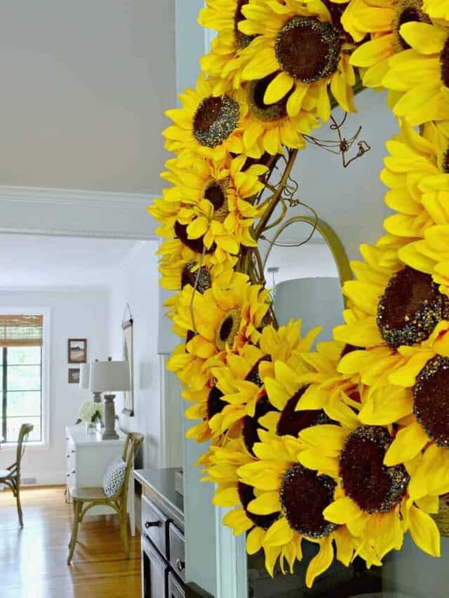 DIY Sunflower Wreath Story · Chatfield Court