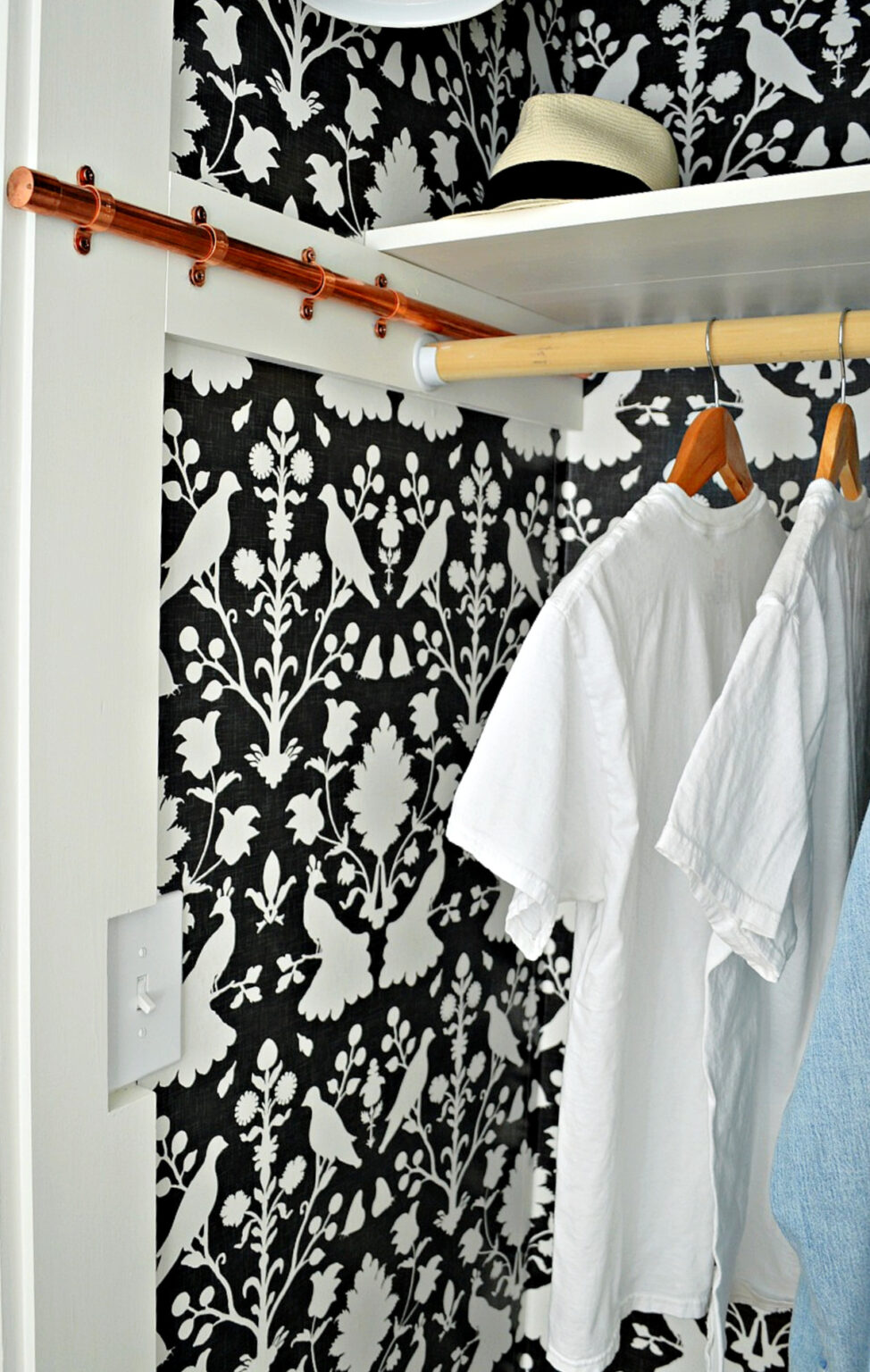 Make a DIY Sliding Clothes Rod for a Bedroom Closet | Chatfield Court