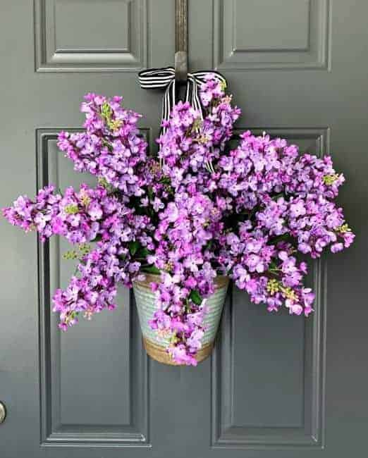 Easy DIY Spring Wreath Using Lilacs | Chatfield Court
