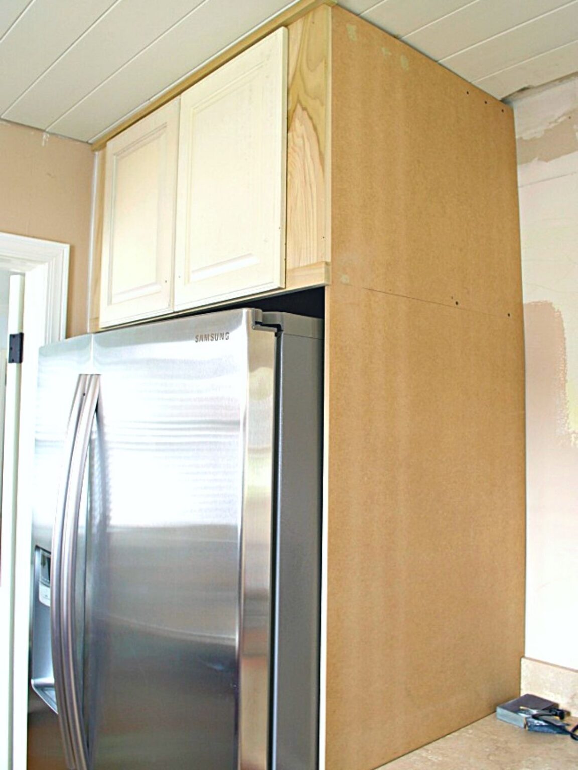 How to Build a DIY Refrigerator Cabinet · Chatfield Court