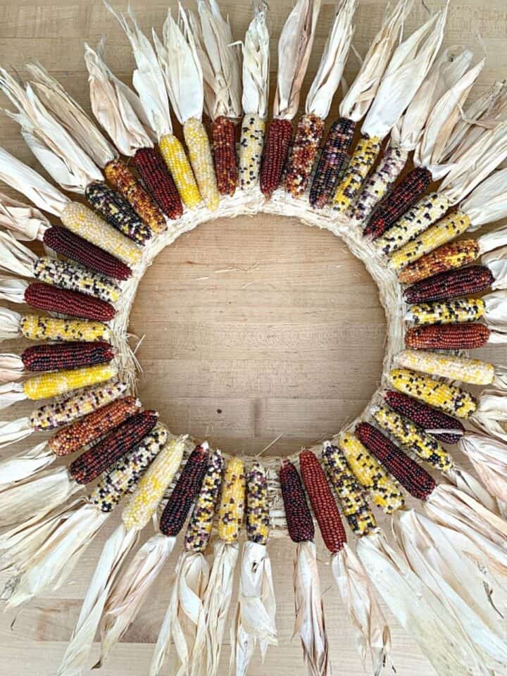 DIY Indian Corn Wreath · Chatfield Court