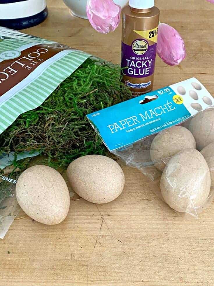 DIY Moss Covered Easter Eggs · Chatfield Court