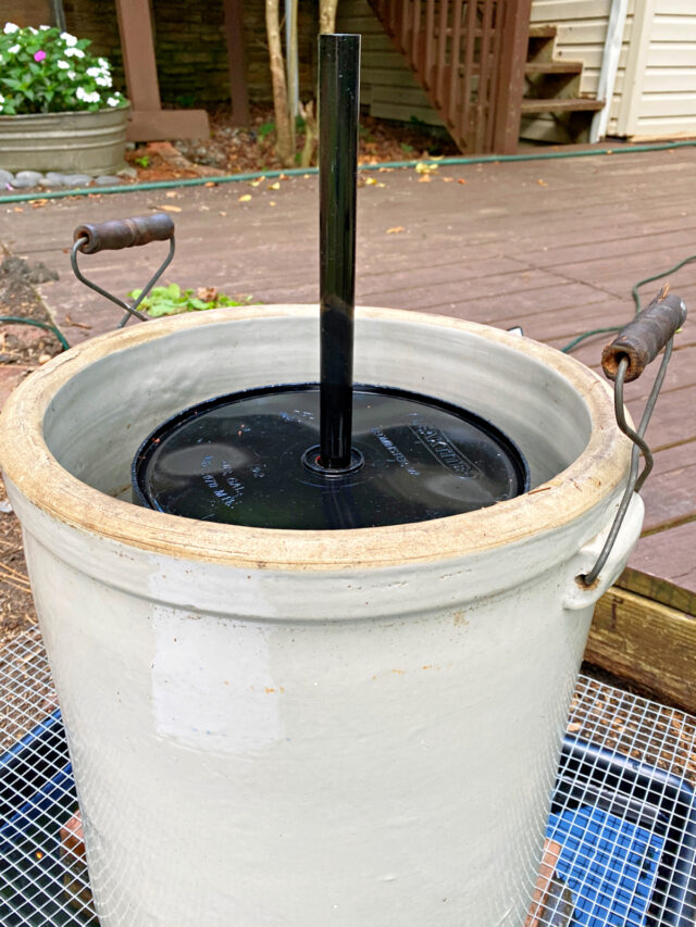 DIY Water Feature Using a Crock · Chatfield Court