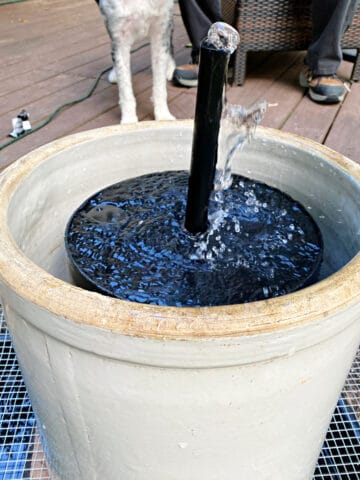 DIY Water Feature Using a Crock · Chatfield Court