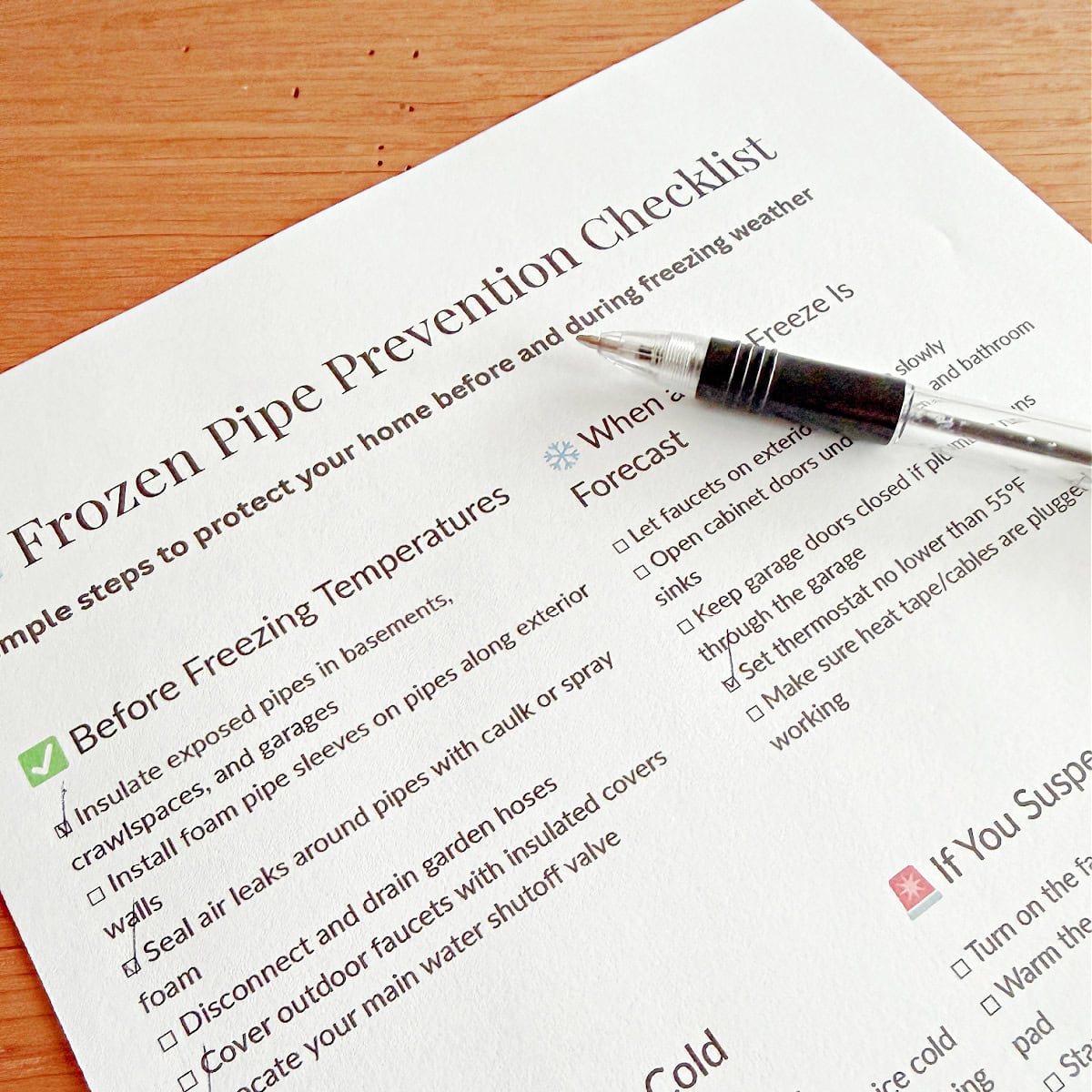 How to Prevent Frozen Pipes: Easy DIY Winter Home Tips · Chatfield Court